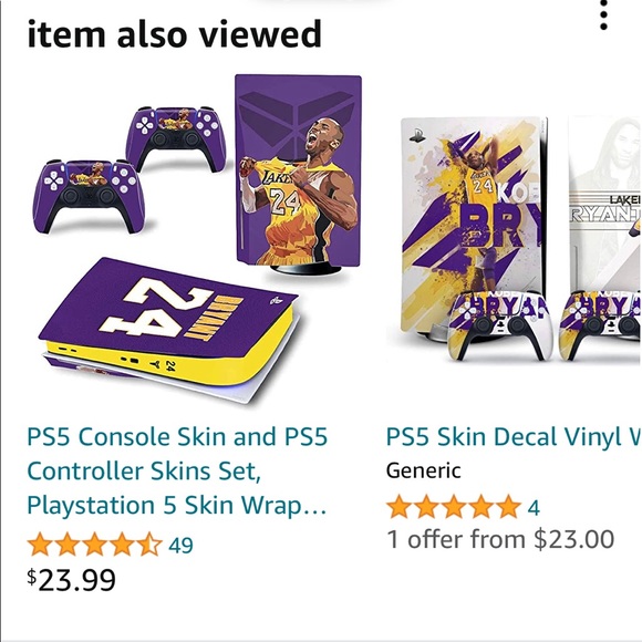 Sony | Video Games & Consoles | Playstation 5 Removable Skin Wrap Kobe ...